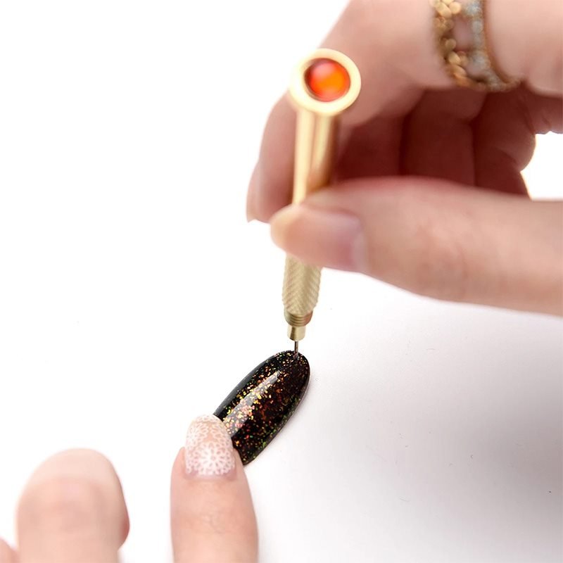 Nail Art Piercing Hand Drill Tool Charm Art Piercing Tool ...