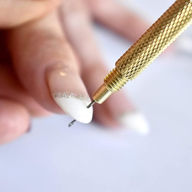 Nail Art Piercing Hand Drill Tool Charm Art Piercing Tool ...