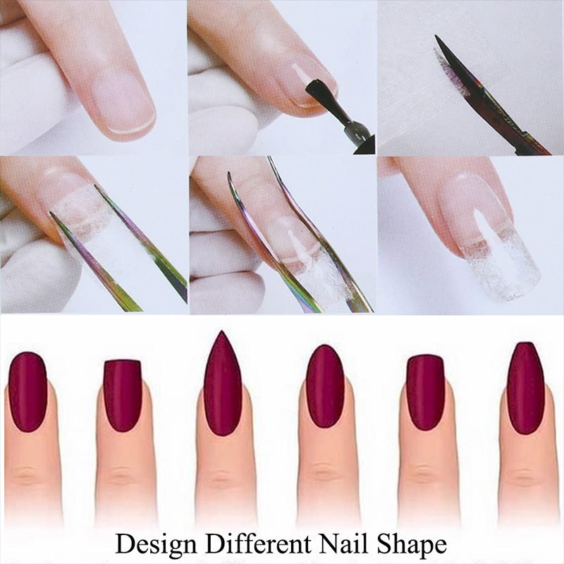 Nail Extension Silk Fiberglass Nail Wrap Non Woven Fiber Gel Nail Care ...