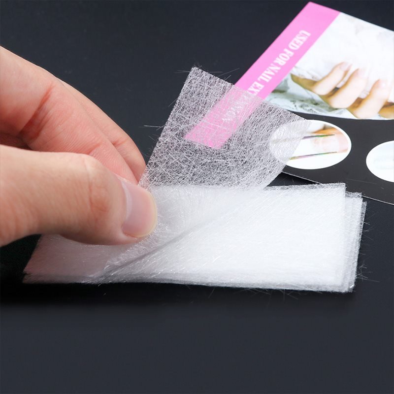 Nail Extension Silk Fiberglass Nail Wrap Non Woven Fiber Gel Nail Care ...