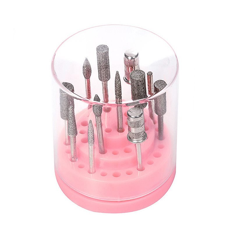 48 Holes Nail Drill Bit Holder Storage Case Stand Display ...