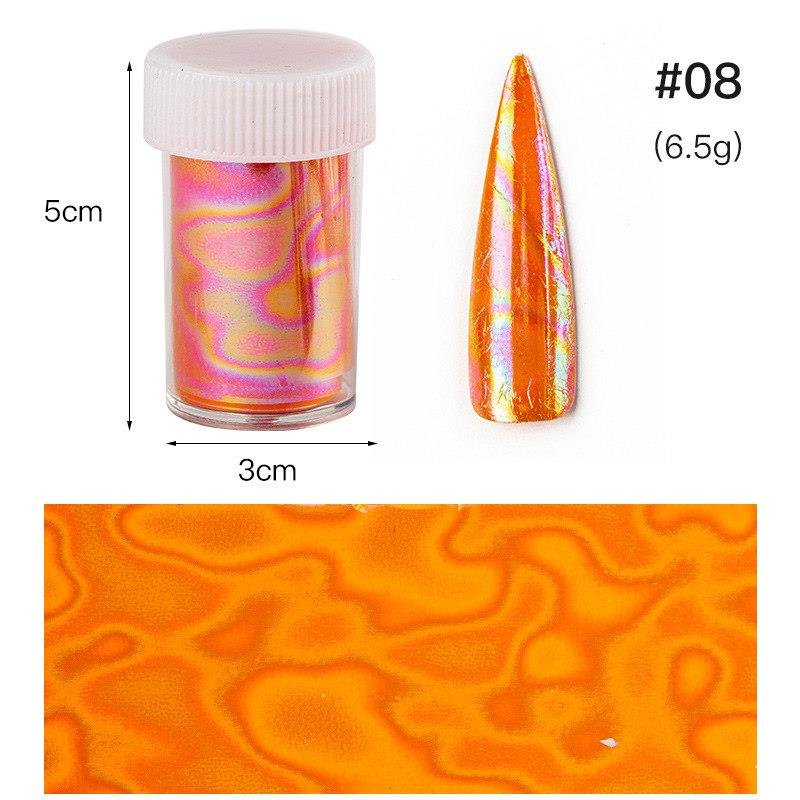 Shell Pattern 4x100cm Nail Art Transfer Foil Roll XKZ-24 ...