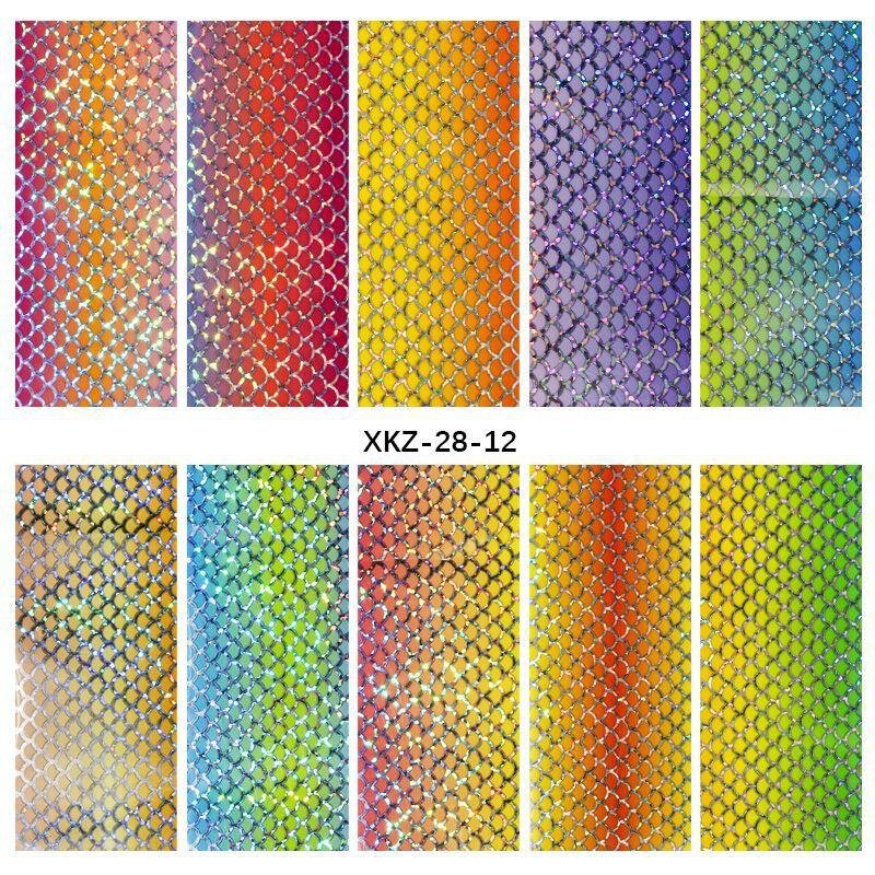 10 Rolls 100x4cm Snake Leopard Pattern Design Nail Transfer Foil Paper ...