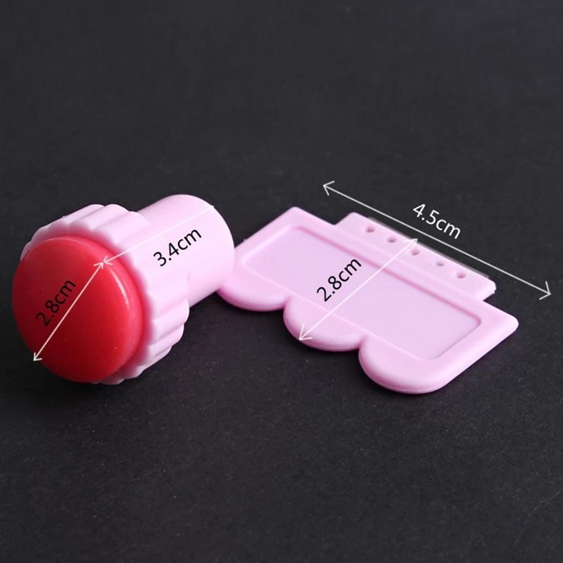 DIY Nail Art Stamper and Scraper for Nail Stamping Template Nail Polish ...