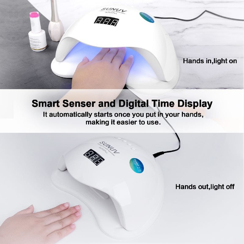 Original SUNUV 48W LED UV Lamp Gel Curing Nail Dryer Sun5 Plus – Dreamynailsupply.com