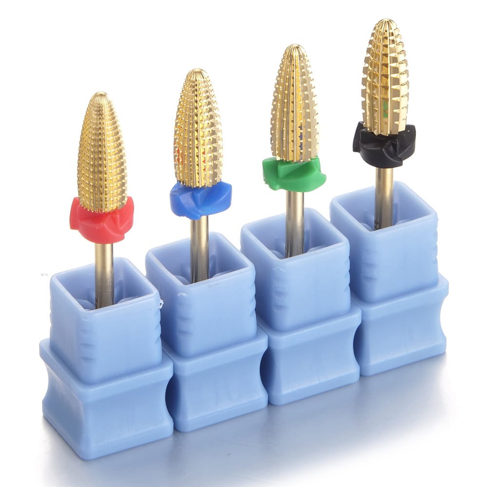 3/32” Typhoon Shape Gold Coating Carbide Tungsten Nail Drill Bit ...