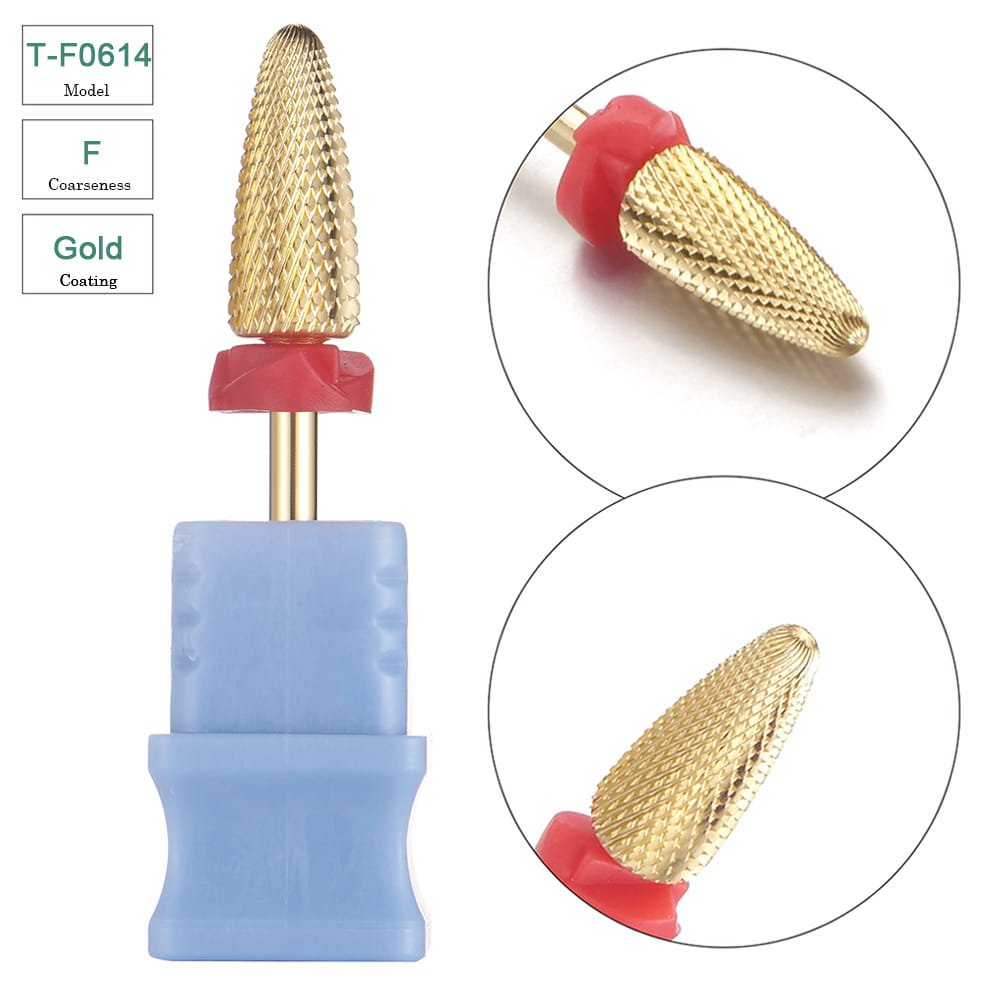 3/32” Tree Shape Gold Coating Carbide Tungsten Nail Drill Bit – Model T ...