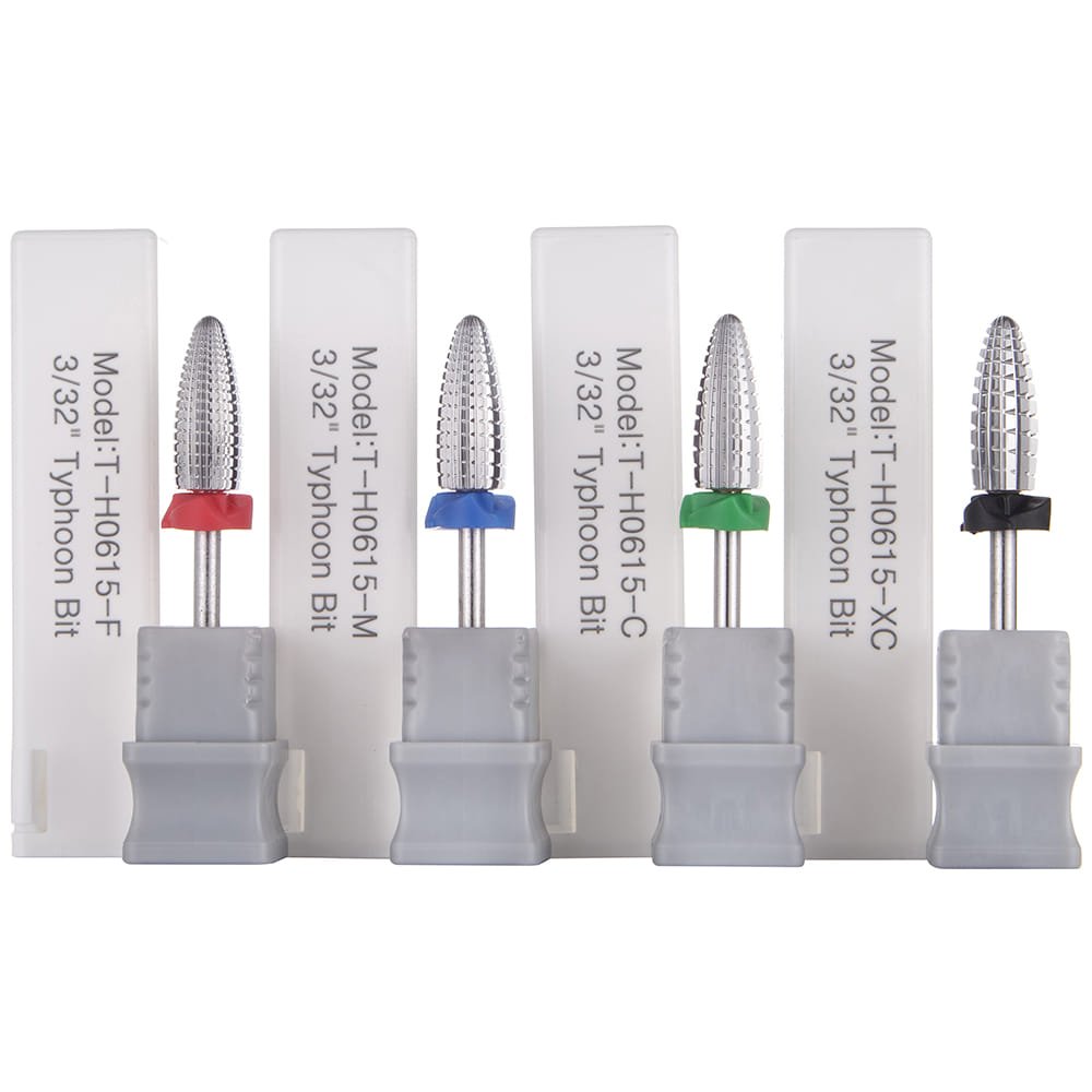 3/32” Typhoon Shape None Coating Carbide Tungsten Nail Drill Bit ...